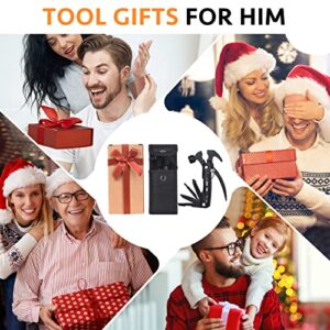 Multitool Hammer Pliers-Compact Multitool Camping Accessories Tool Pliers Saw and More-Including Bag and Gifts Box-Stocking Stuffers for Men, Christmas Gifts for Men Dad