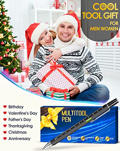 Gifts for Men Multitool Pen - Stocking Stuffers for Men Gifts for Dad Unique Christmas Gifts for Men Who Have Everything Pocket Multi Tool Cool Gadgets for Men Husband Boyfriend Mechanic Tools for Men