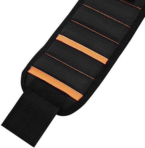 Magnetic Wristband, Super Strong Magnets Tool Belts Gifts for Men, Stocking Stuffers for Men Unique Christmas Gifts for Dad,Tool Belt with 15 Powerful Magnets for Holding Screws, Nails, Drill Bits