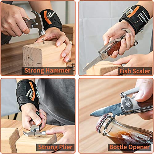 Christmas Gifts for Dad from Daughter Son Kids 12 in 1 Multitool Hammer Cool Gadgets Stocking Stuffer Gifts for Men Him Birthday Anniversary Thanksgiving Gifts Ideas for Father (with Gifts Box)