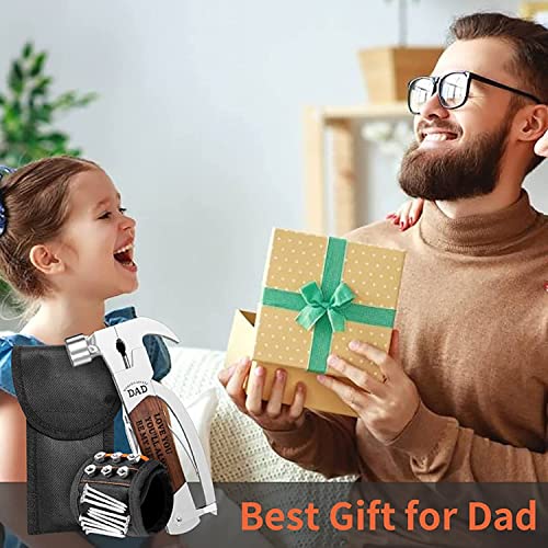 Christmas Gifts for Dad from Daughter Son Kids 12 in 1 Multitool Hammer Cool Gadgets Stocking Stuffer Gifts for Men Him Birthday Anniversary Thanksgiving Gifts Ideas for Father (with Gifts Box)