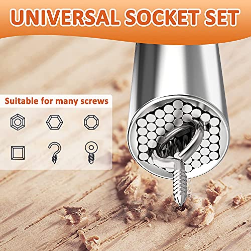 VRTOP Gifts for Men Dad Stocking Stuffers Universal Socket Sets Tool Birthday Christmas Gifts for Boyfriend Son Husband Dad Grandpa Cool Gadgets Bowknot Gift Box(7-19mm)