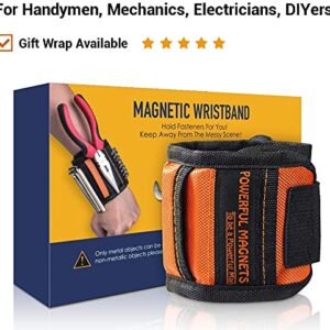 Stocking Stuffers for Men Tools - Magnetic Wristband for Holding Screws, Tool Belt Gifts Ideas for Men Dad Fathers Him Birthday Christmas, Cool Gifts Gadgets for Women Husband DIY Handyman, Carpenter