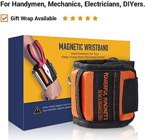 Stocking Stuffers for Men Tools - Magnetic Wristband for Holding Screws, Tool Belt Gifts Ideas for Men Dad Fathers Him Birthday Christmas, Cool Gifts Gadgets for Women Husband DIY Handyman, Carpenter