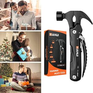 Gifts for Men, Multitool Hammer 12in1, Camping Accessories Survival Gear, Cool Gadgets for Men, Anniversary Unique Gifts for Him Boyfriend Husband, Mens Gifts for Birthday, Tools for Men