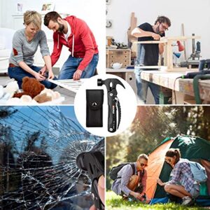 Gifts for Men, Multitool Hammer 12in1, Camping Accessories Survival Gear, Cool Gadgets for Men, Anniversary Unique Gifts for Him Boyfriend Husband, Mens Gifts for Birthday, Tools for Men