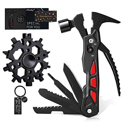 Gifts for Men, Christmas Stocking Stuffers for Kids, Teens, Adults, Dads, Husbands with Hammer and Snowflake Multitool