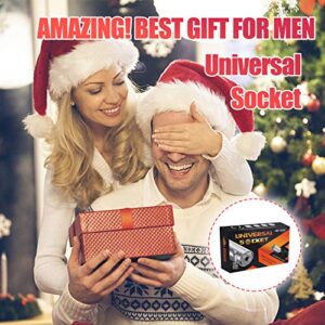 Universal Socket tools Gifts for Men - Socket Grip Tool Sets with Power Drill Adapter, Unique Gadgets Handy DIY Multitools for Men, Stocking Stuffers Gifts for Men/Husband/Boyfriends/Women(7-19mm)