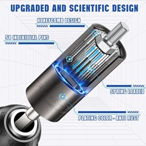 Super Universal Socket Gifts for Dad Men - Tool Socket Set with Power Drill Adapter Multi Socket Grip Stuff Cool Stocking Stuffers Gadgets for Men Women, Gift Ideas for Father Husband Him(7-19mm)