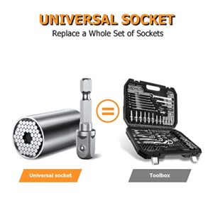 Stocking Stuffers Gifts for Men, Super Universal Socket,Unique Christmas Gifts for Men ,Cool Gadgets for Men Women, Birthday Gift for Dad Fathers Husband,Tools Gifts for Men, Him, DIY Handyman