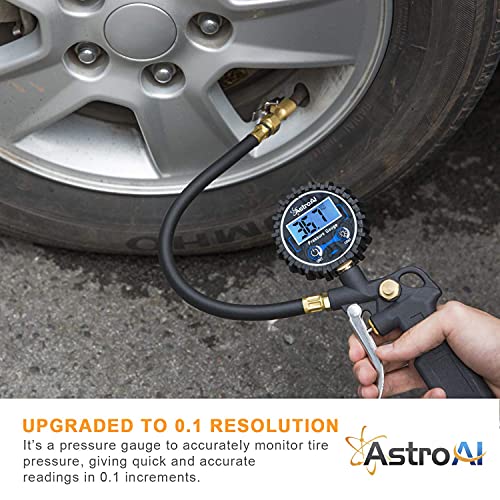 AstroAI Digital Tire Inflator with Pressure Gauge 250 PSI and Upgraded Glow Dial Tire Inflator 100 PSI Bundle