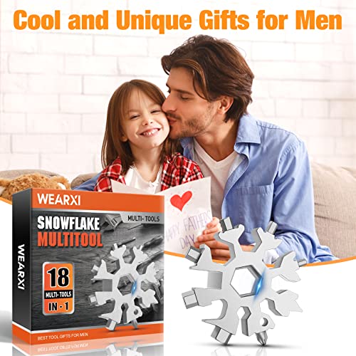 Gifts for Men, 9 in 1 Multitool Pen Set and 18 in 1 Snowflake Multitool, Gifts for Men Who Have Everything