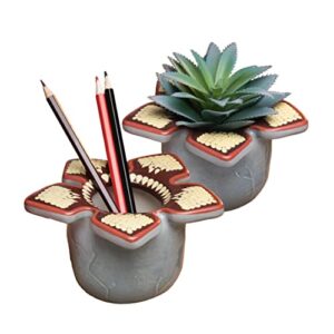 paladone stranger things demogorgon ceramic planter or pen holder | officially licensed stranger things merchandise and desk decor