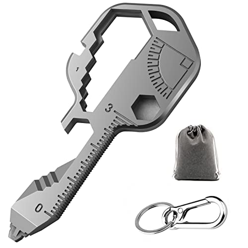 Doayolgg key shaped multitool keychain multi tool Father's Day Gift multitool key with keychain mini multi-tool,Best Birthday gift for your lover,friend or multitool fans