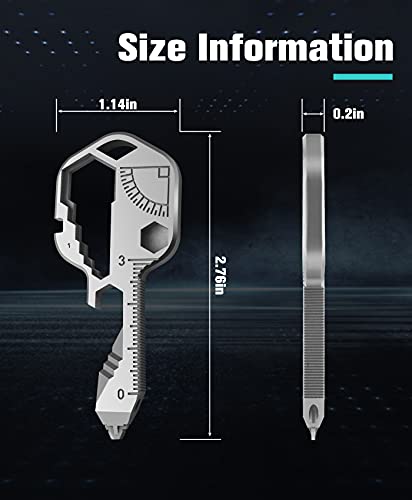 Doayolgg key shaped multitool keychain multi tool Father's Day Gift multitool key with keychain mini multi-tool,Best Birthday gift for your lover,friend or multitool fans