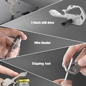 Doayolgg key shaped multitool keychain multi tool Father's Day Gift multitool key with keychain mini multi-tool,Best Birthday gift for your lover,friend or multitool fans