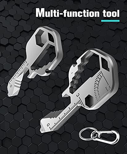 Doayolgg key shaped multitool keychain multi tool Father's Day Gift multitool key with keychain mini multi-tool,Best Birthday gift for your lover,friend or multitool fans