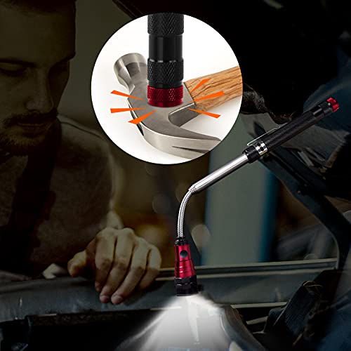 Gifts for Men Dad,Magnet Tool Telescoping Magnetic Pickup Light,22"" Extending Magnet Stick Cool Tool Gadget for Men,Unique Birthday Gift for Men HIM,HER,Husband,Grandpa, Stuff for Hard to Reach Place