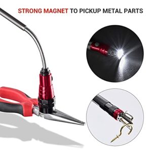 Gifts for Men Dad,Magnet Tool Telescoping Magnetic Pickup Light,22"" Extending Magnet Stick Cool Tool Gadget for Men,Unique Birthday Gift for Men HIM,HER,Husband,Grandpa, Stuff for Hard to Reach Place