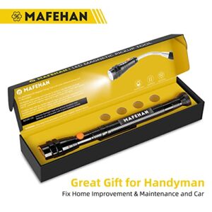 MAFEHAN Magnetic Pickup Tool, Telescoping Magnetic 3 LED Flashlight with Extendable Neck up to 22 Inches, Gifts for men, Dad, Husband or Women, Cool Gadgets for Men as Unique Birthday Christmas Gifts