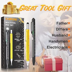 HANPURE Tool Gifts for Men Stocking Stuffers Multi Tool Pen and LED Flashlight Gloves Cool Gadgets Set for Dad Birthday Women Christmas Unique Pocket Multitool