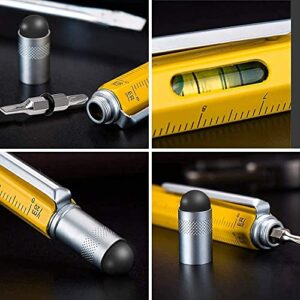 Honza 6 in 1 Multitool Pen, Cool Gadgets for Men, Gifts for Dad, Stocking Stuffers for Men, Unique for Men