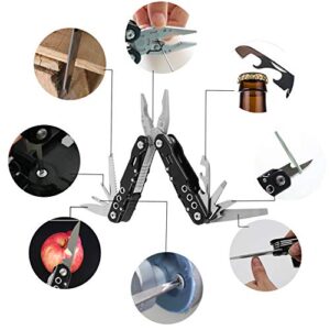 Gifts for Dad Women Grandparents From Daughter Son, Unique Birthday Gift Idea for Men Adult Son, Cool Christmas Present Stocking Stuffer for Lover, 14-in-1 Tools Multitool Pliers