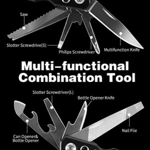 Gifts for Dad Women Grandparents From Daughter Son, Unique Birthday Gift Idea for Men Adult Son, Cool Christmas Present Stocking Stuffer for Lover, 14-in-1 Tools Multitool Pliers