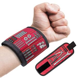 Magnetic Wristband Perfect Stocking Stuffers for Men, Tool Belt Magnet Wrist With Magnetic Phillips Bits #2 Impact