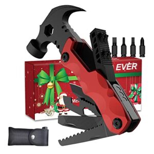 unique gifts for men, westely multitool, 15 in 1 survival gear, 4 screwdrivers heads with magnetic, lock function, multi tool camping gear, christmas birthday gifts for men, firefighter tools