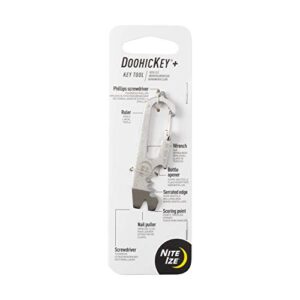 nite ize kmtse-11-r3 doohickey keychain multi tool, stainless steel