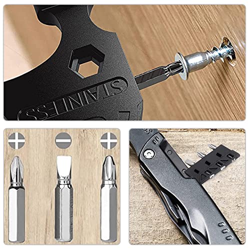 GRESOU Camping Hammer Multitool for Men Dad Husband, 14 In 1 Mini Hammer Multitool Camping Accessories Survival Gadget, All In One Tools Cool Gadgets for Fathers Day Christmas Birthday