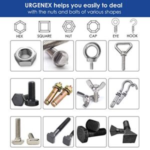 URGENEX Universal Socket Wrench Set (11-32mm 7-19mm) Professional Sockets Tools Multi-function Wrench Repair Kit with Power Drill & Ratchet Wrench Adapter Chrome Vanadium Steel (4PCS)