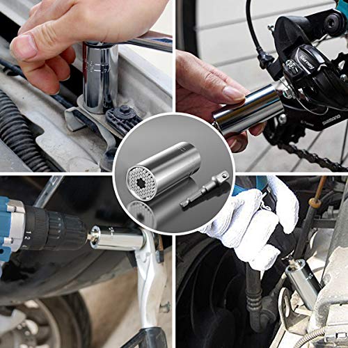 Universal Socket Wrench Cool Gadgets for Men, Gifts for Dad, Multitool Mini Hammer, Cool Gadgets for Men, Men Gifts, Unique Birthday Gifts for Men, Boyfriend, Husband, Him Who Has Everything, Gift for