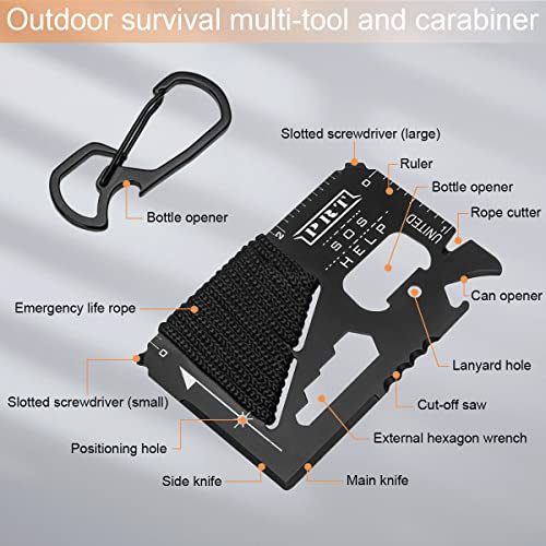 Hammer Multitool Snowflake Multitool Wrench Father's Day Gifts, Camping Hammer with Outdoor Survival Multi Tool and Carabiner, Birthday Gifts for Dad, Grandpa, Husband