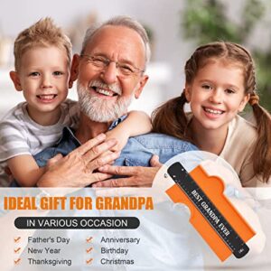 Best Gifts for Grandpa from Granddaughter Grandson Grandkids - 10'' Contour Gauge Profile with Lock Valentine Gifts Woodworking Gadget Tools - Funny Birthday Christmas Gift for Grandfather New Grandpa