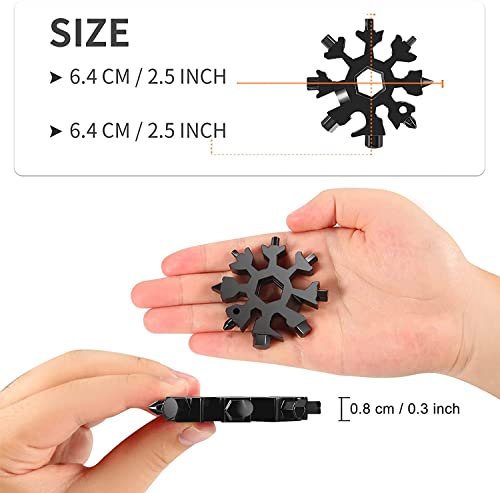 18-in-1 Snowflake Multi-Tool Tool Key Chain Tool Outdoor Travel Camping Adventure Daily Tool Handy Tool Christmas gift for Men Boyfriends Kids