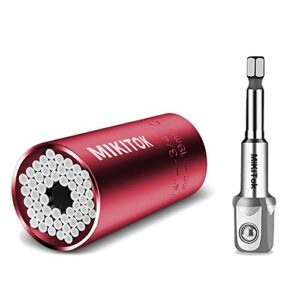 mikitok universal socket universal socket wrench craftmanstoolset,birthday gifts for men women husband him boyfriend 1/4″-3/4″ (7mm to 19mm)