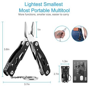 2PCS Bovgero Mini Multitool Pliers 15-in-1, Handmade Multi Tool Plier, Premium Keychain Multitool, Small Multi-tool, Birthday Father’s Day Gift for Men Him Husband Boyfriend Father Handyman (2)