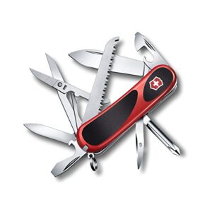 victorinox swiss army evogrip 18 pocket knife, red, 85mm