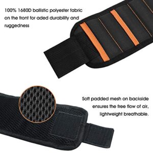 Magnetic Wristband, Best DIY Gifts for Men Dad, Tools for Men Magnetic Tool Wristband with Powerful Magnets, Carpenter Men Gadgets Gifts Wrist Tool Holder for Holding Screws, Nails, Drill Bits Unique