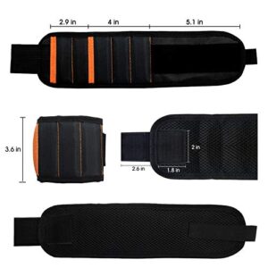 Magnetic Wristband, Best DIY Gifts for Men Dad, Tools for Men Magnetic Tool Wristband with Powerful Magnets, Carpenter Men Gadgets Gifts Wrist Tool Holder for Holding Screws, Nails, Drill Bits Unique