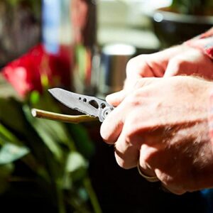 LEATHERMAN, Skeletool KBX Pocket Multitool with Knife and Bottle Opener, Stainless Steel