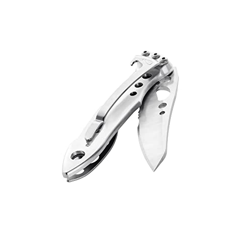 LEATHERMAN, Skeletool KBX Pocket Multitool with Knife and Bottle Opener, Stainless Steel