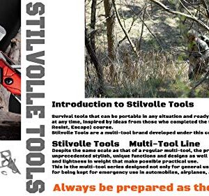 Stilvolle tools Axe 9 ax with 9-Featured Multi-Tool Hammer, Wrench, Wire Cutter, ax, Bottle Opener, Phillips Screwdriver, Flat-Blade Screwdriver, Nail File, Saw, Knife (Orange)