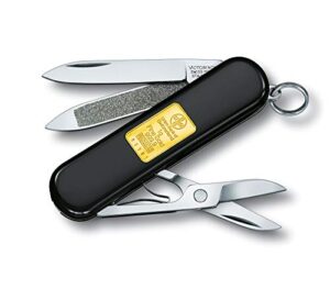 victorinox swiss army classic sd pocket knife, gold ingot, 58mm