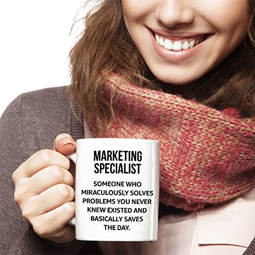 Funny Definition Mug, Marketing Specialist Coffee Mug, Advertisement Mug, Great Marketing Coffee Gift for Men and Women Student Graduation or Profession, Best Marketer Themed Gift Idea 11oz 15oz