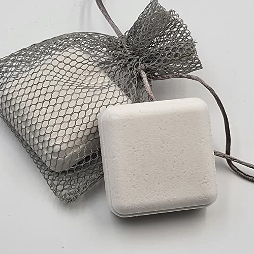 Essential Oil Shower Steamers XL with mesh Shower Steamer Bag and Glossy Laminate Box. (Wake Up)