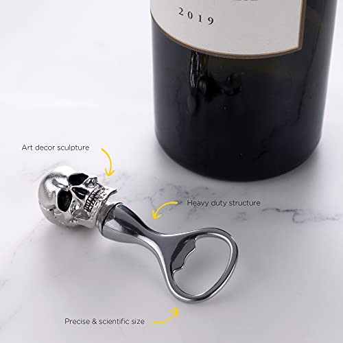 Homestia Skull Beer Bottle Opener Bartender Bottle Opener Vintage Dad Gift Birthday Gift for Beer Lovers, Luxury Camping Gifts RV Gifts Cool Kitchen Gadgets