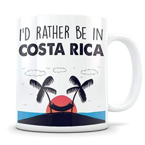 costa rica souvenirs, costa rica mug, costa rica gift for women and men, costa rica vacation, i love costa rica, costa rica travel gift